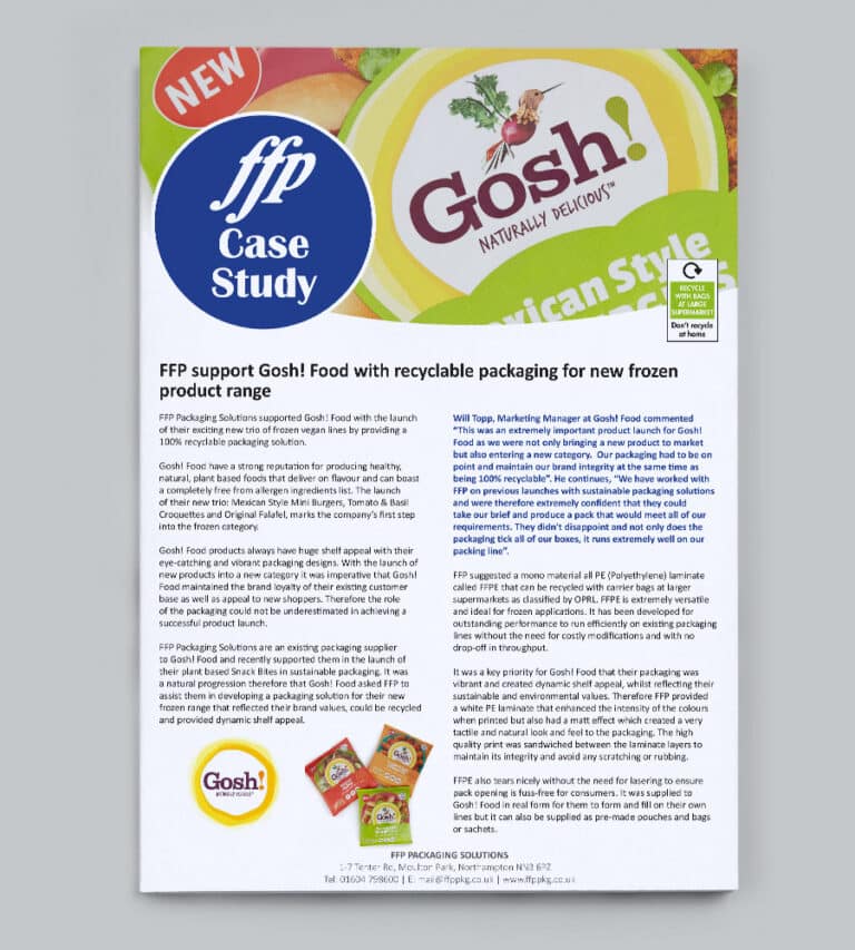 Gosh! Food Frozen Range | Constantia FFP Limited