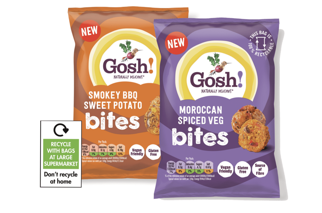 FFP's Recyclable Packaging For Gosh! Food's Snack Bites
